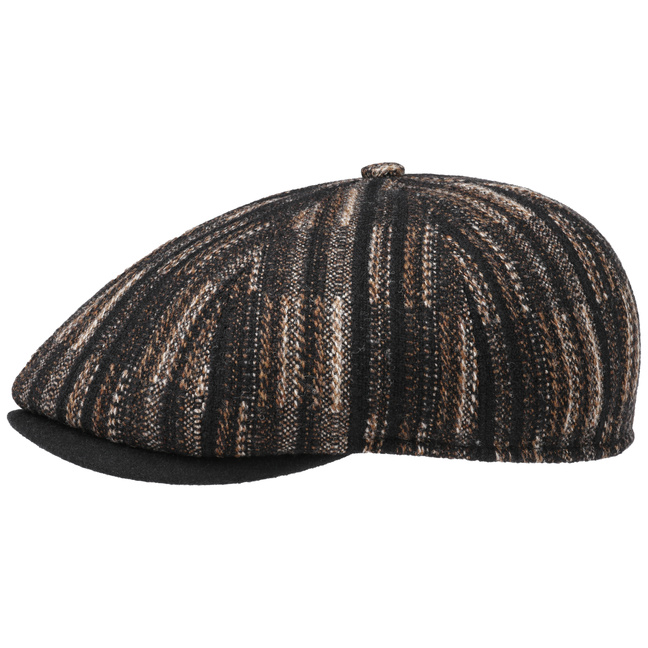 Uld Stripes Flat Cap by Lierys Gold - 699,00 kr